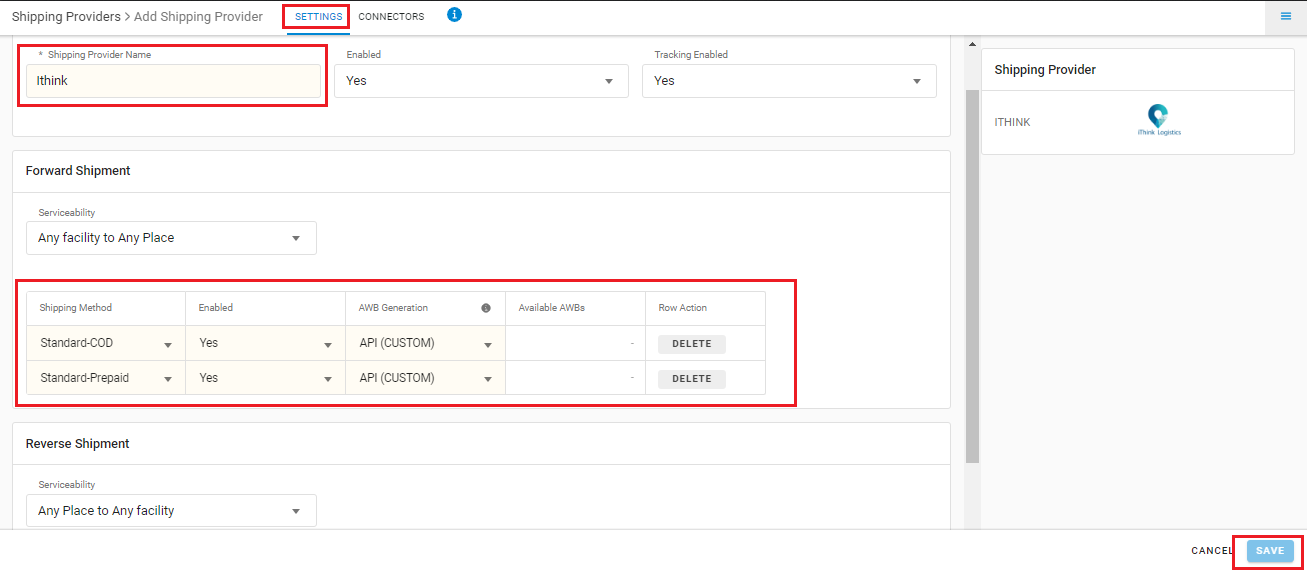 Integration with iThink Logistics – Unicommerce Support Portal