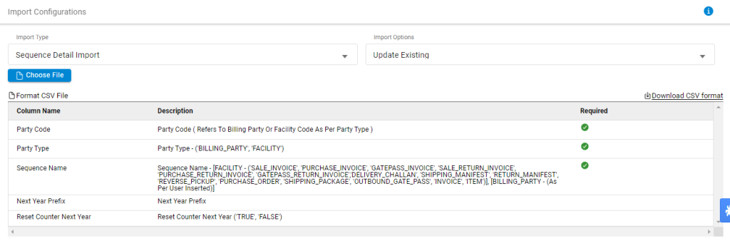 Sequence Detail Import | Import - Unicommerce Support Portal Sequence Detail Import | Import - Unicommerce Support Portal