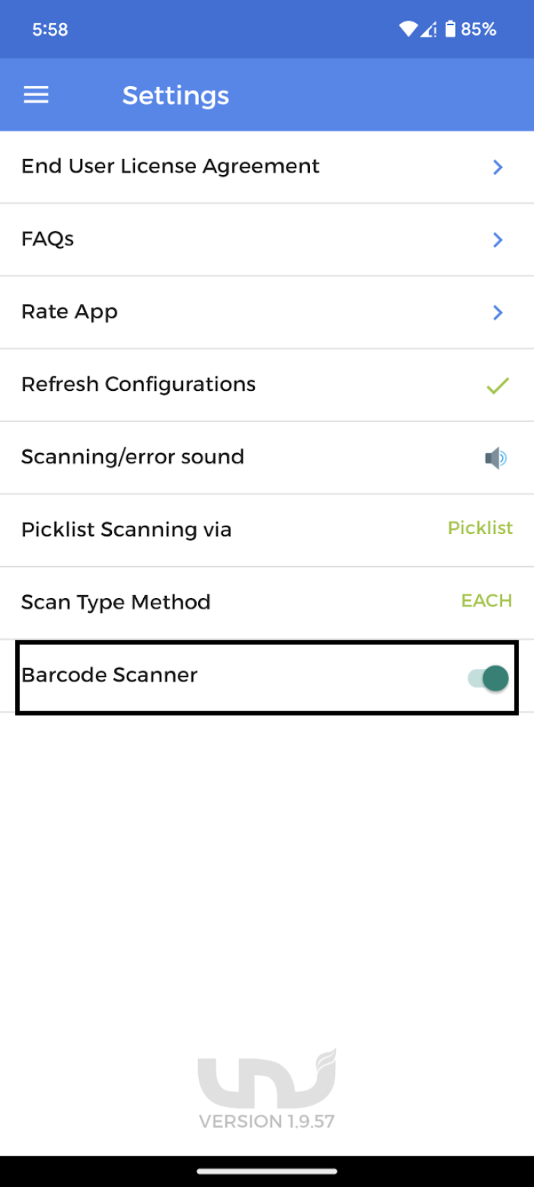 Barcode Scanning Support via Mobile Camera through Uniware App ...