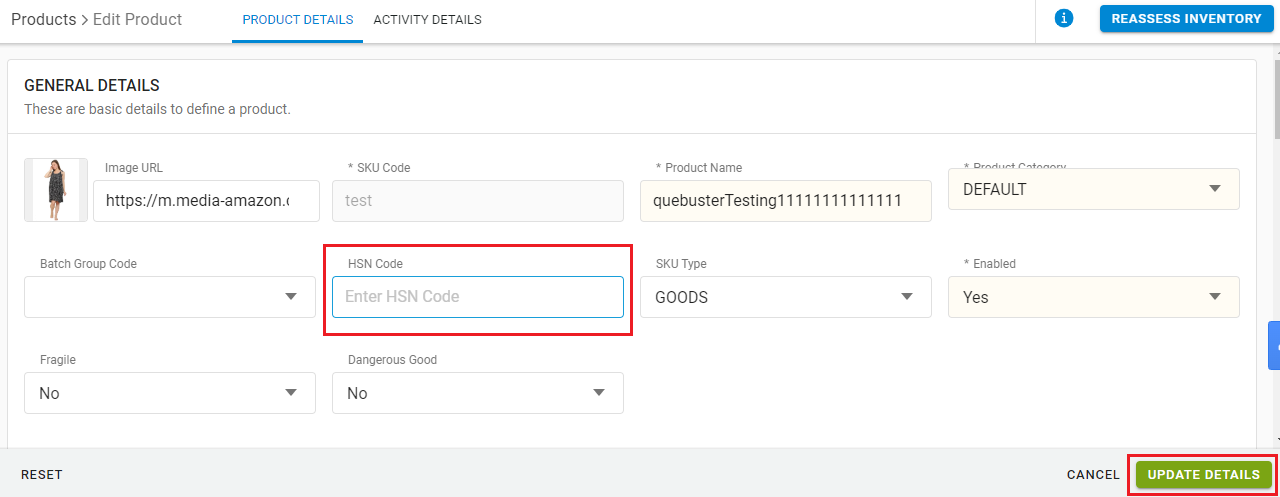 How to update HSN Codes on Products? - Unicommerce Support Portal